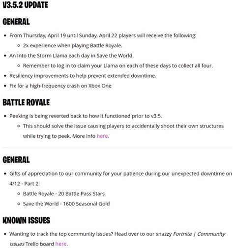Fortnite 352 Update Patch Notes Released Heres What Is New