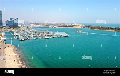 Aerial Photo Shows The Rizhao World Cup Base In Rizhao City East China