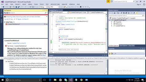 Visual Studio 2013 How To Test Windows 10 Store Apps Using Coded Ui