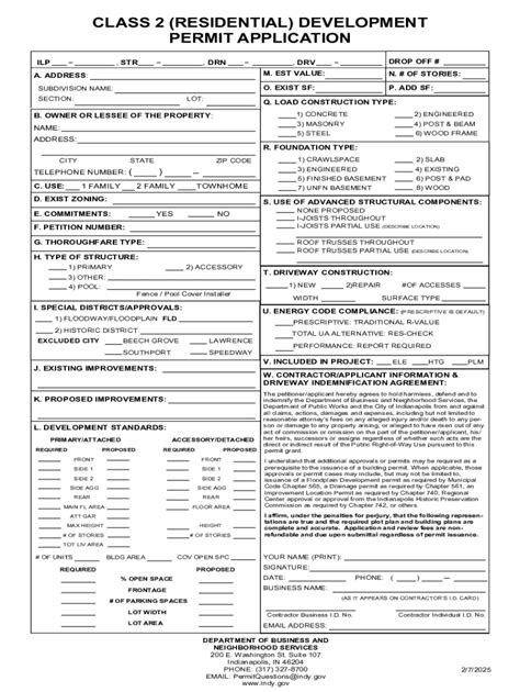 Class 2 Residential Development Permit Application Fill Out And Sign
