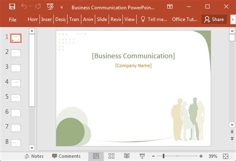 Business Communication Powerpoint Template