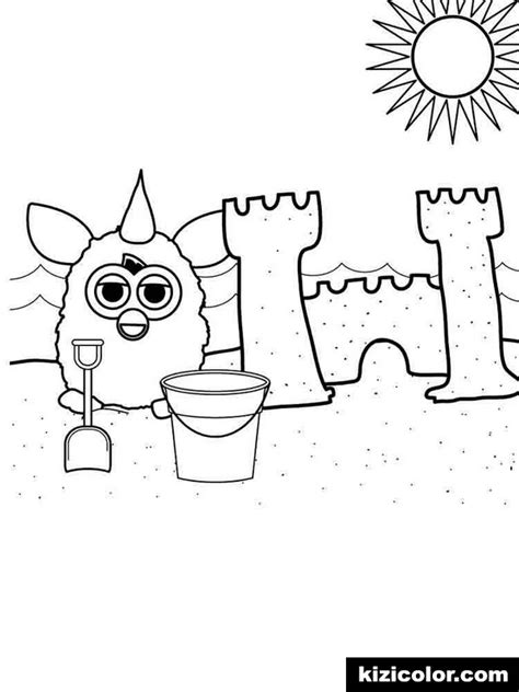 Furby Coloring Pages Coloring Nation