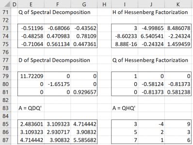 Matrix Properties And Matrix Calculations In Excel