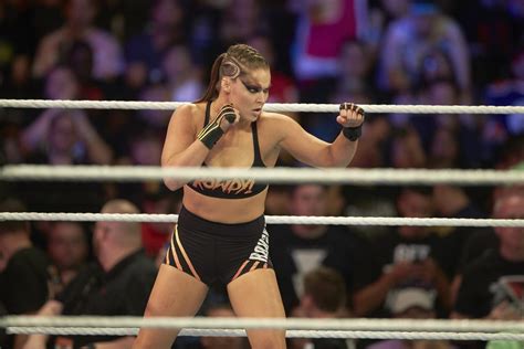 Report Wwe Wants To Push Ronda Rousey As Special Attraction Big Brock Lesnar Star News
