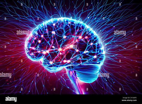 Digital Neural Network Brains Perfect For Tech Processes Neural