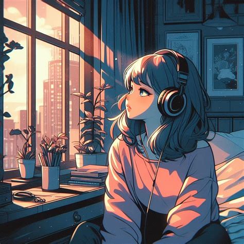 Download Ai Generated Lo Fi Woman Royalty Free Stock Illustration