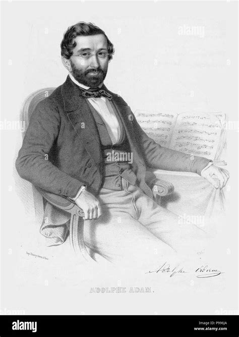 Portrait Of Adolphe Adam 1803 1856 Museum Eötvös Loránd