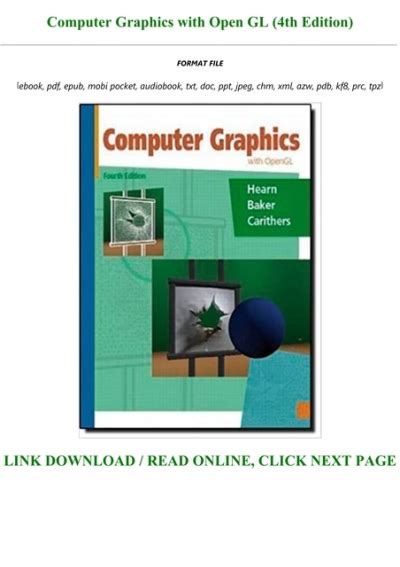 b o o k computer graphics with open gl 4th edition for any device