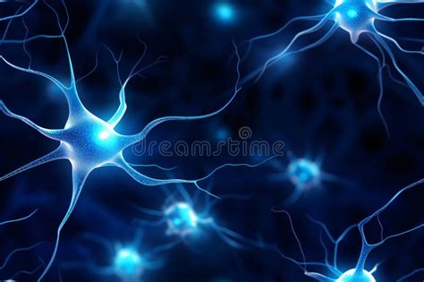 Seamless Pattern Of Active Neural Brain Cells Neurons Ai Artificial Intelligence Stock