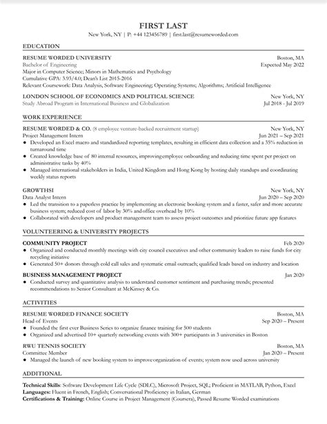 Operations Program Manager Resume Example For 2022 Resume Worded