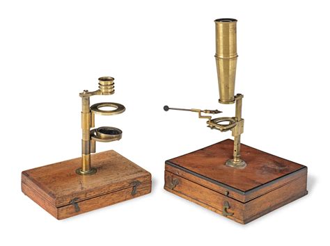 Bonhams Two Pocket Microscopes English Early 19th Century 2