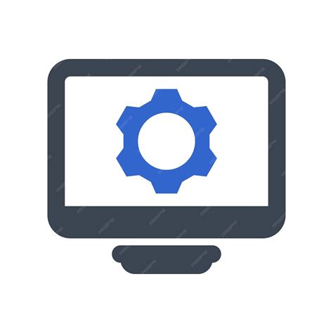 Premium Vector Computer Configuration Icon Vector Image