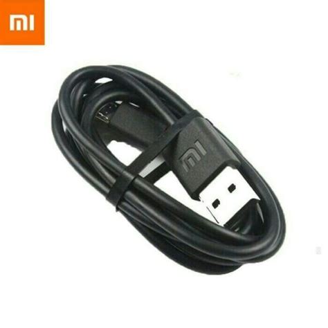 Kabel Data Xiaomi Micro USB HITAM ORIGINAL Xiaomi Data Cable Black 2A AMPERE Jadi Store