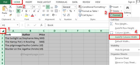 How To Autofit Rows And Columns Based On Size Of Data In Excel
