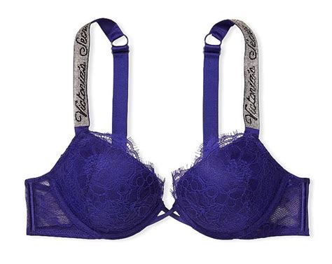 Victorias Secret Womens Bombshell Add 2 Cups Lace Shine Strap Color