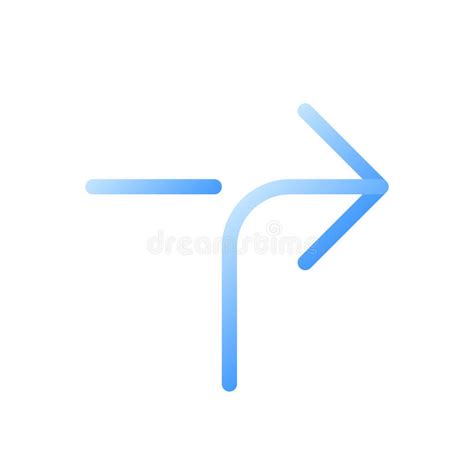 Right Horizontal Alignment Sign Flat Gradient Two Color Ui Icon Stock Vector Illustration Of