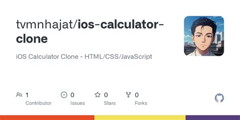 Github Tvmnhajatios Calculator Clone Ios Calculator Clone Htmlcssjavascript