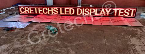 Scrolling LED Display Single Colour Cretechs