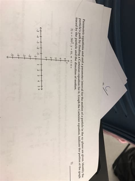 Solved Parametric Equations And And A Parameter Interval For Chegg