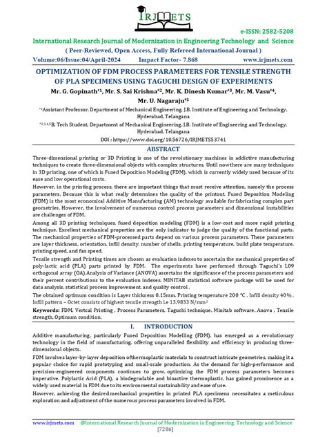 Irjmets60400200787 April Pdf 3 D Printing Materials