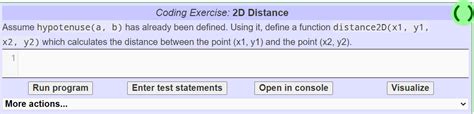 Solved Coding Exercise Hypotenuse Define A Function Chegg Com