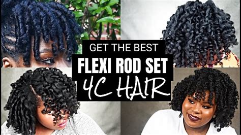 How To Get The Best Flexi Rod Set For 4c 4b Kinky Coily Hair Every