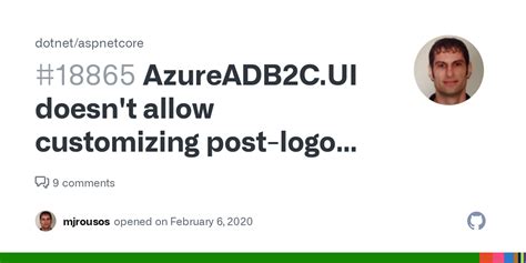 AzureADB2C UI Doesn T Allow Customizing Post Logout Redirect URI