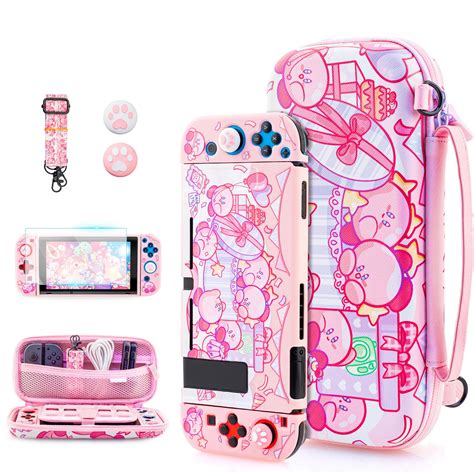 Fundiary Cute Of Kirby Carrying Case For Nintendo Switch