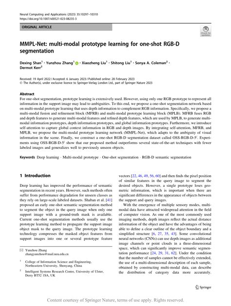 MMPL Net Multi Modal Prototype Learning For One Shot RGB D