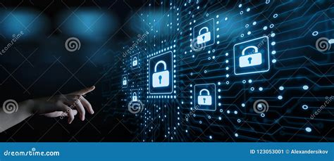 Cyber Security Data Protection Business Technology Privacy Concept Stock Image Image Of