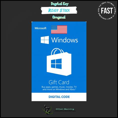 Jual Microsoft Windows Store T Card Us 5 10 15 20 25 V2