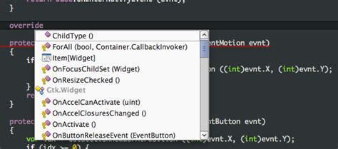 Monodevelop Tips Override Completion · Mhutch