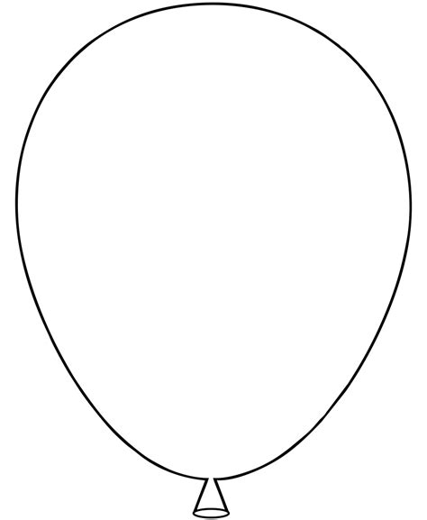 Printable Balloon Template Balloon Template Birthday Balloons Free