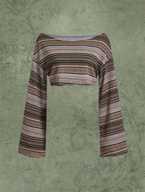 Romwe Hippie Striped Print Crop Tee Shein Usa