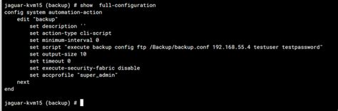 Technical Tip How To Send Automated Backups Of Th Fortinet Community
