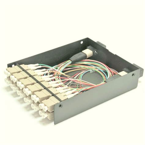Mpo Panel Mpo Lc 09mm 24 Port Mm Beige Connector And Adapter For Data Center