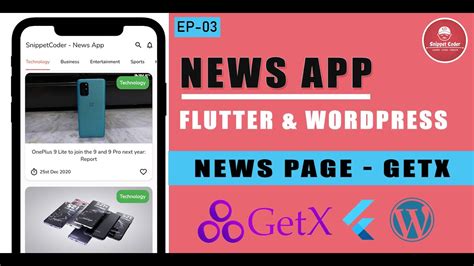 Flutter News Application Using Getx And Wordpress Custom Api Ep 03 News Page Getx