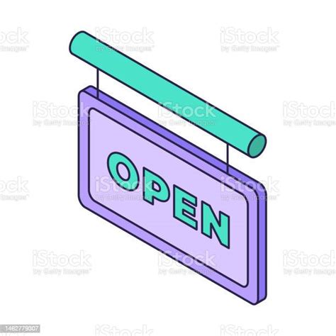 아이소메트릭 디자인 아이콘을 엽니다 간판 표지판 벡터 웹 그림입니다 3d 다채로운 개념 0명에 대한 스톡 벡터 아트 및 기타 이미지 Istock