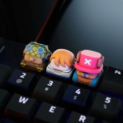 One Piece Keycaps Nami Chopper Usopp Pirate 3d Artisan Resin Anime