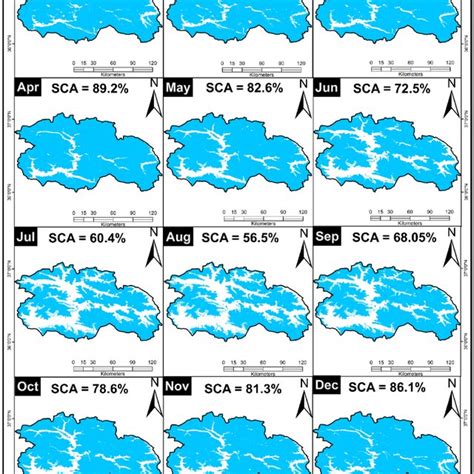 A Seasonal Sca B Annual Sca C Mean Monthly Sca 20032018 Variations