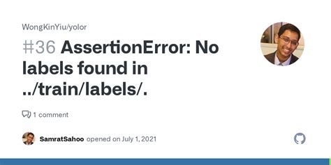 Assertionerror No Labels Found In Trainlabels · Issue 36