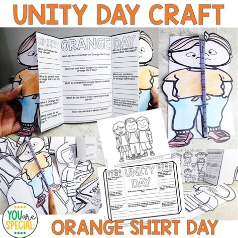 Kindness Day Orange Shirt Day Craft Pink Shirt Day Unity Day Activities