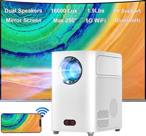 Amazon Com Mini Projector Native P Projector Lbs Lux Display Dual Hi Fi