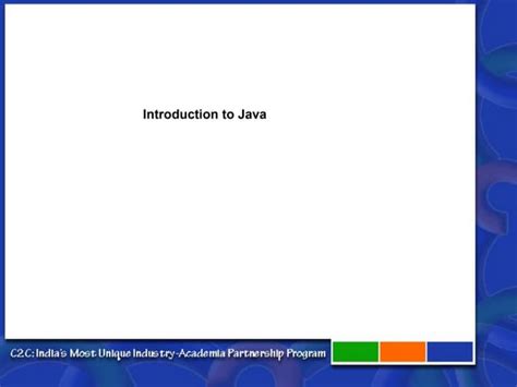 Introduction To Java Programming Language
