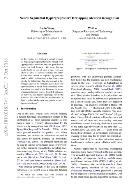 Neural Segmental Hypergraphs For Overlapping Mention Recognition DeepAI