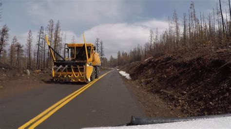 After Summer Wildfires And Winter Snow Historic Mckenzie Pass Highway