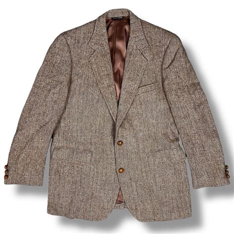 Harris Tweed Suits And Blazers Vtg Harris Tweed Blazer Wool 2 Button