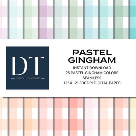 Gingham Paper Etsy