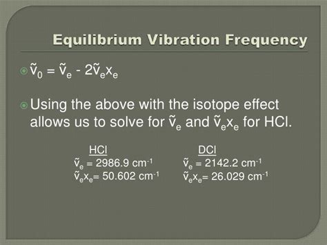 Vibrational Rotational Spectrum Of Hcl And Dcl