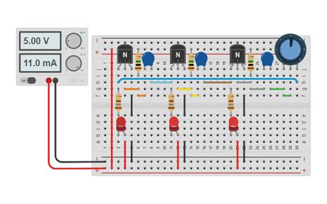 Circuit Design Super Led Chaser Circuit Tinkercad